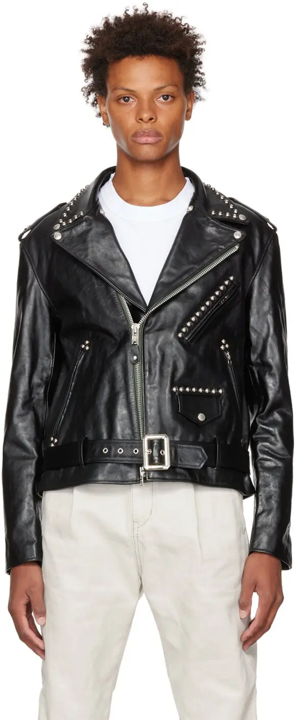 Sacai 22AW×SCHOTT Leather Studs Blouson New sacai x schott 22AW Exclusive Leather Studs Blouson